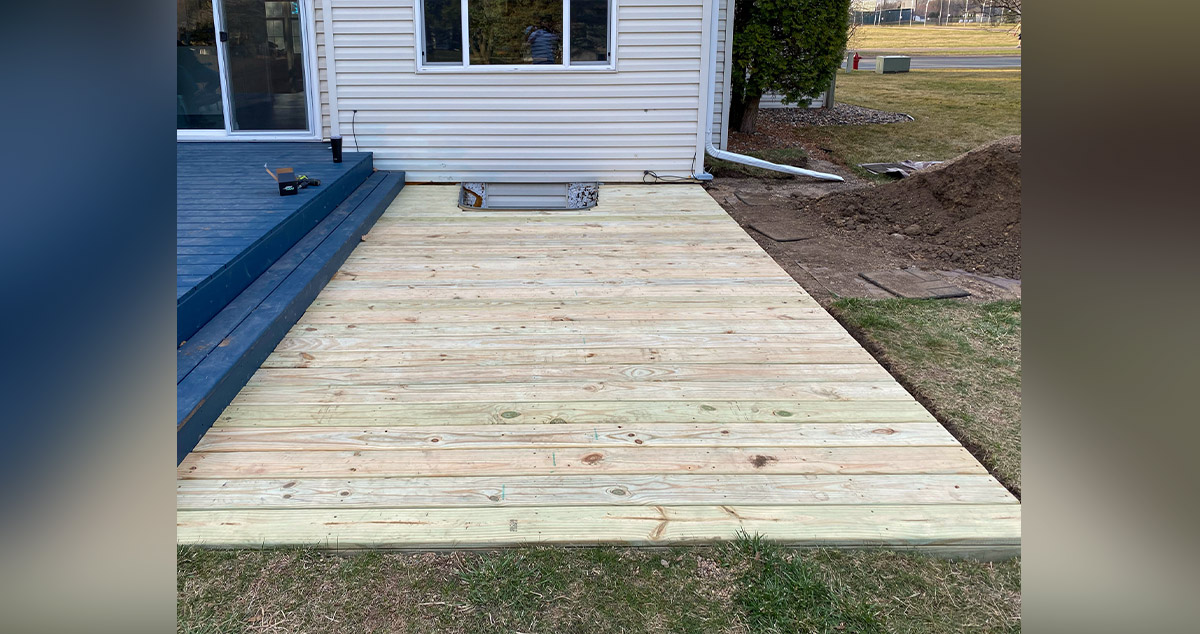 Ground-Level Deck Addition - Project by Jeff at Menards®