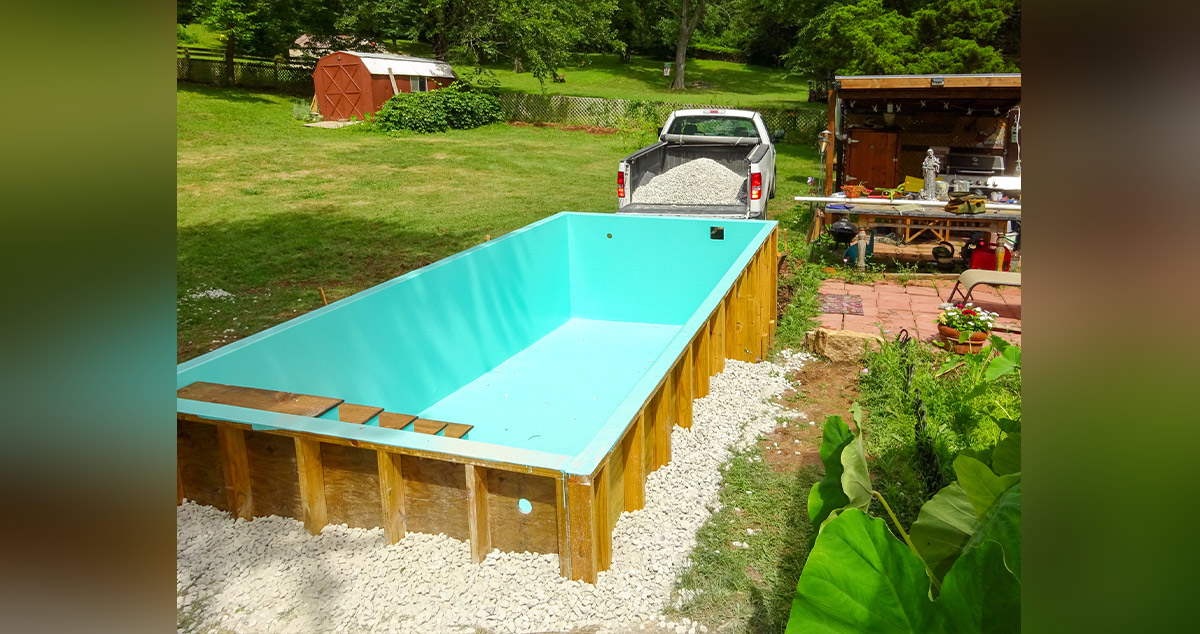 Creating a Pool with Wood - Project by Sara at Menards®