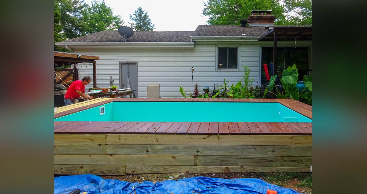 Creating a Pool with Wood - Project by Sara at Menards®