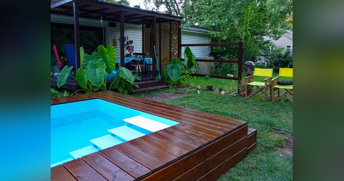 Creating a Pool with Wood - Project by Sara at Menards®