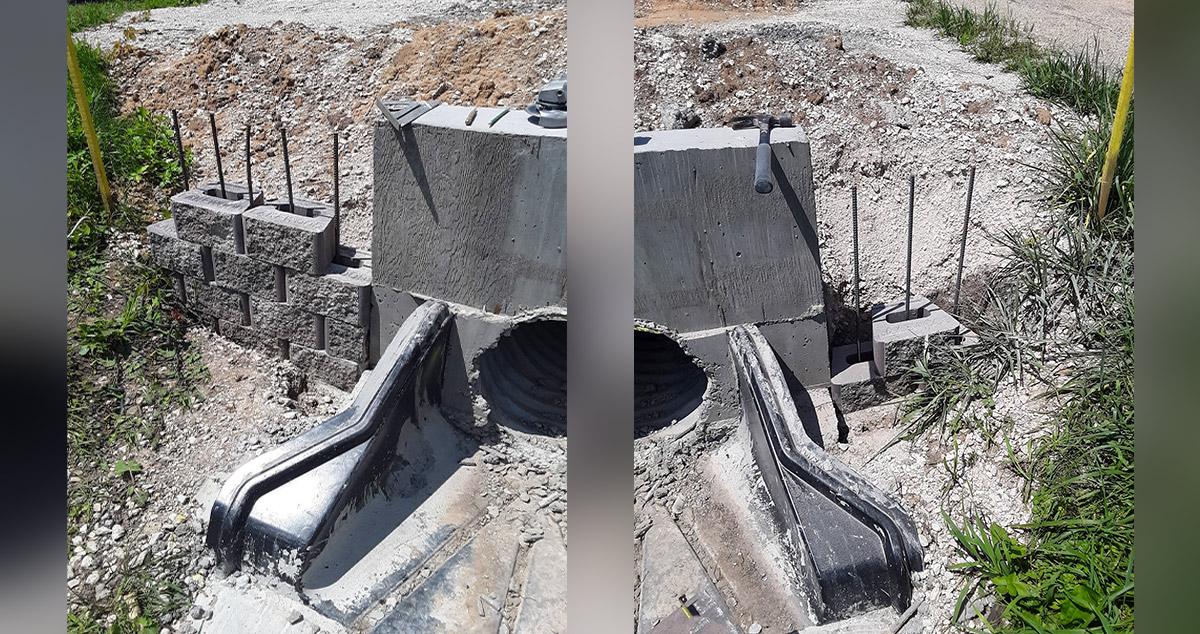 Culvert Retaining Wall - Project by Darrell at Menards®