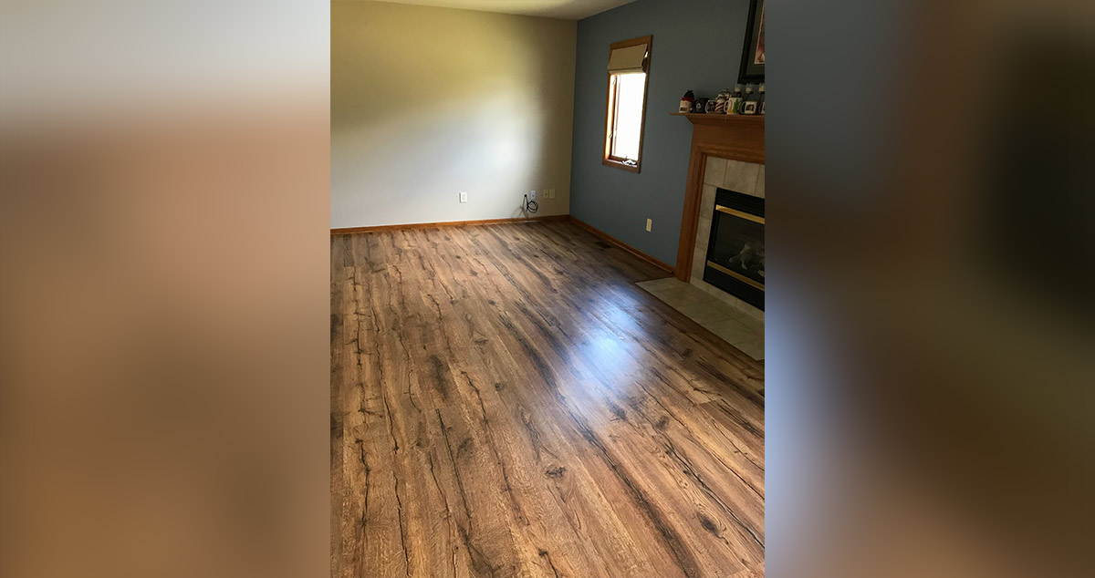 Living Room Laminate Flooring - Project by Arturo at Menards®