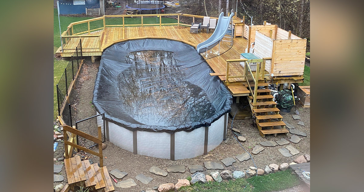 Massive Pool Deck - Project by Dominique at Menards®