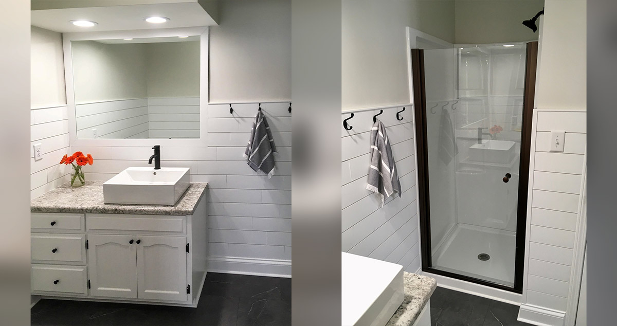 Farmhouse Bathroom - Project by Carrie at Menards®