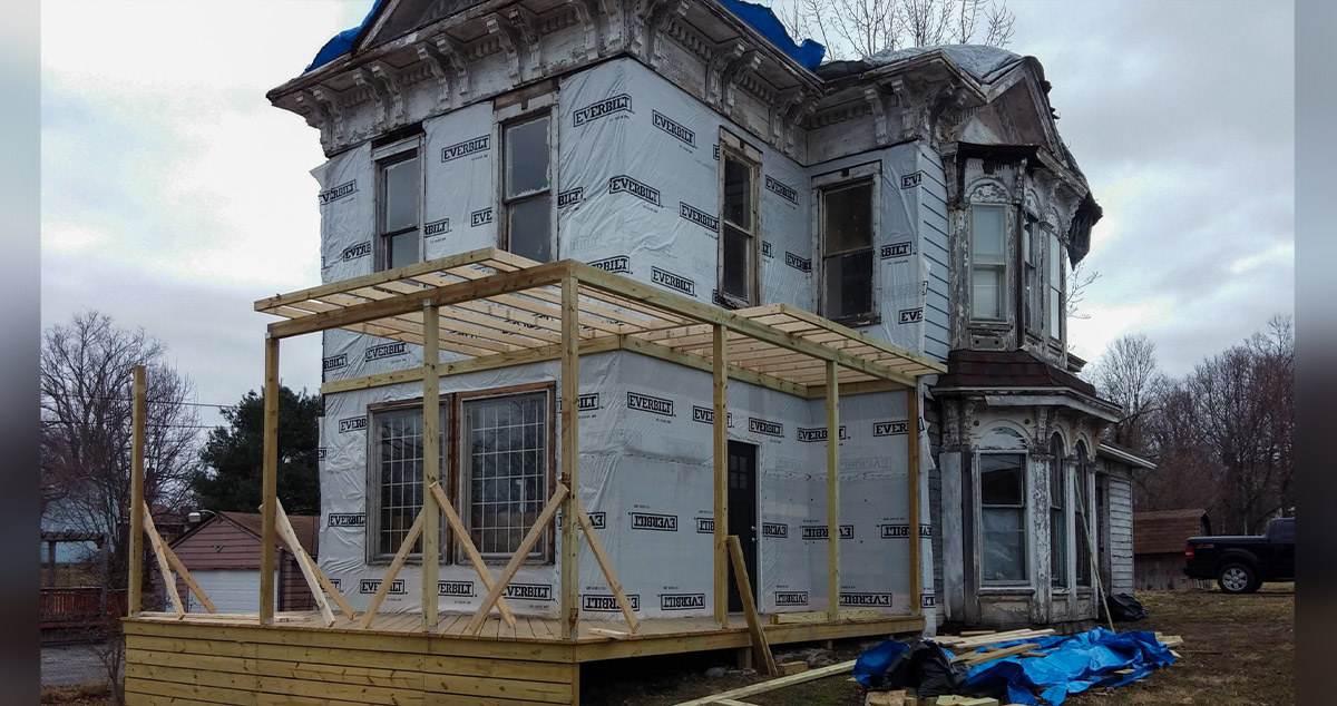 Added Front Porch - Project by Chris at Menards®