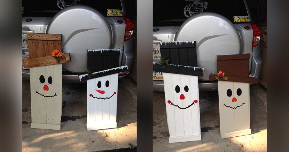 Reversible Snowman/Scarecrow - Project by Dave at Menards®