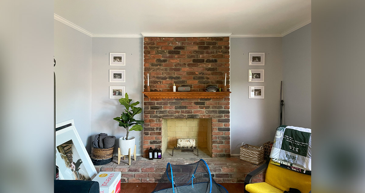 Brick Fireplaces With Family Majestic 36" Traditional Stacked Brick
