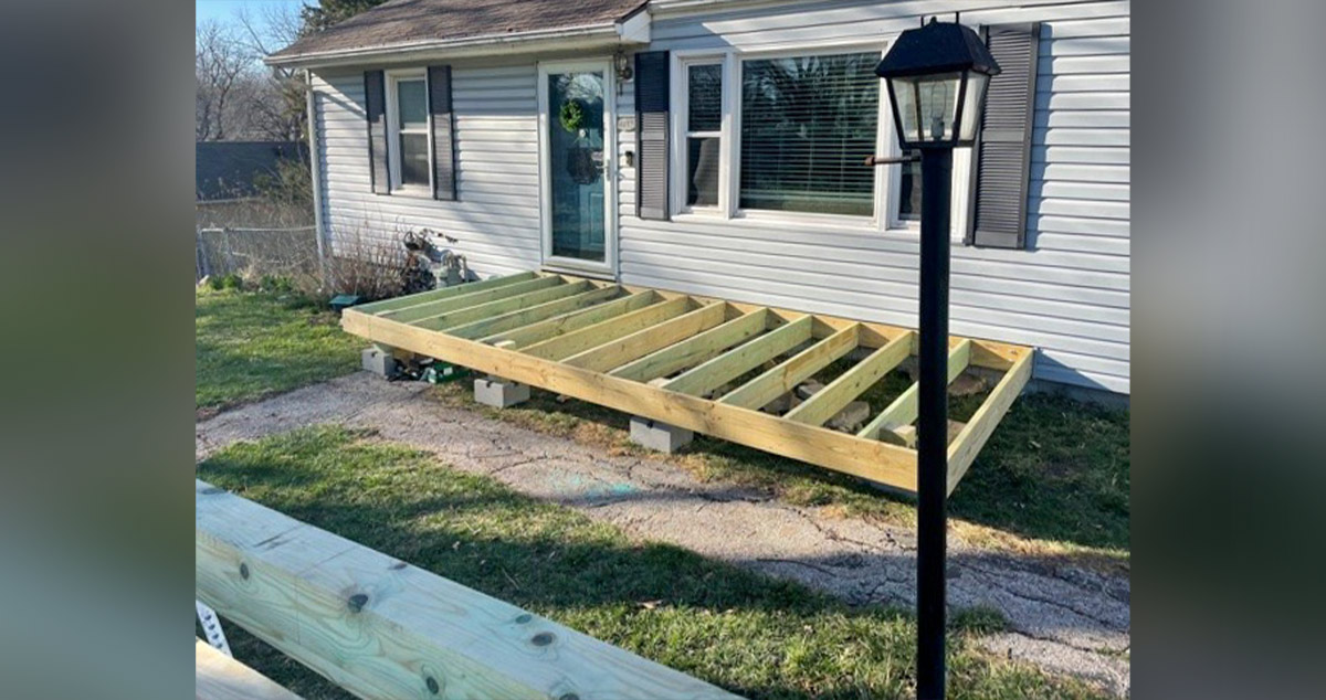 Front Deck Update - Project by Michelle at Menards®