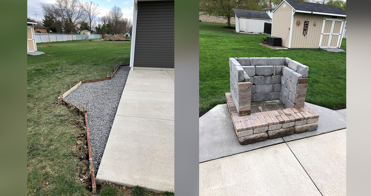 Patio Fireplace - Project by Tom at Menards®