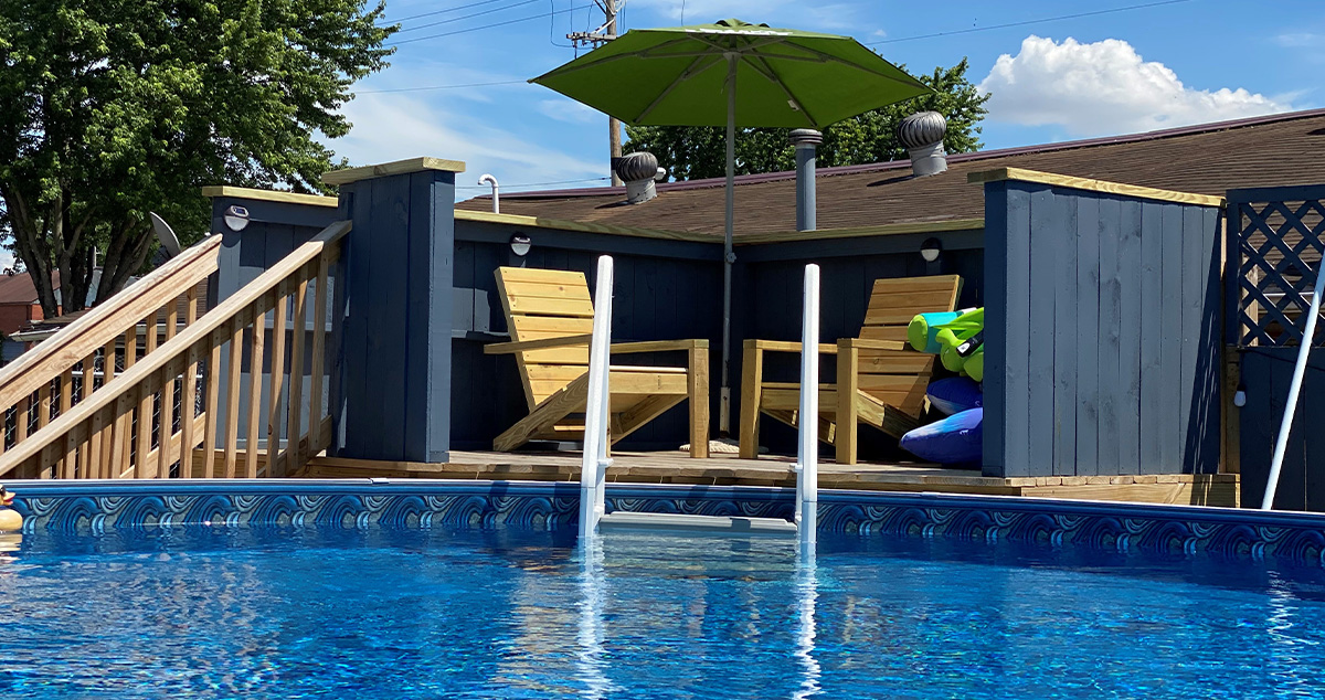 Hot Tub Steps & Pool Deck - Project by Matthew at Menards®