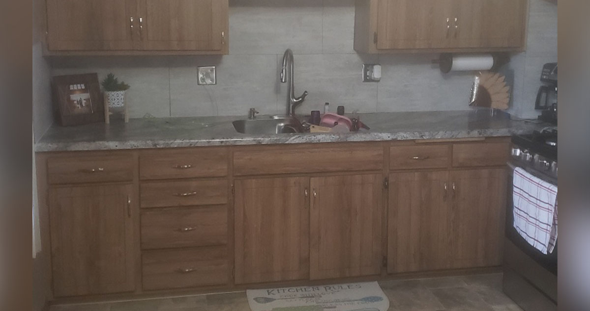 New Backsplash & Countertop - Project by Carley at Menards®