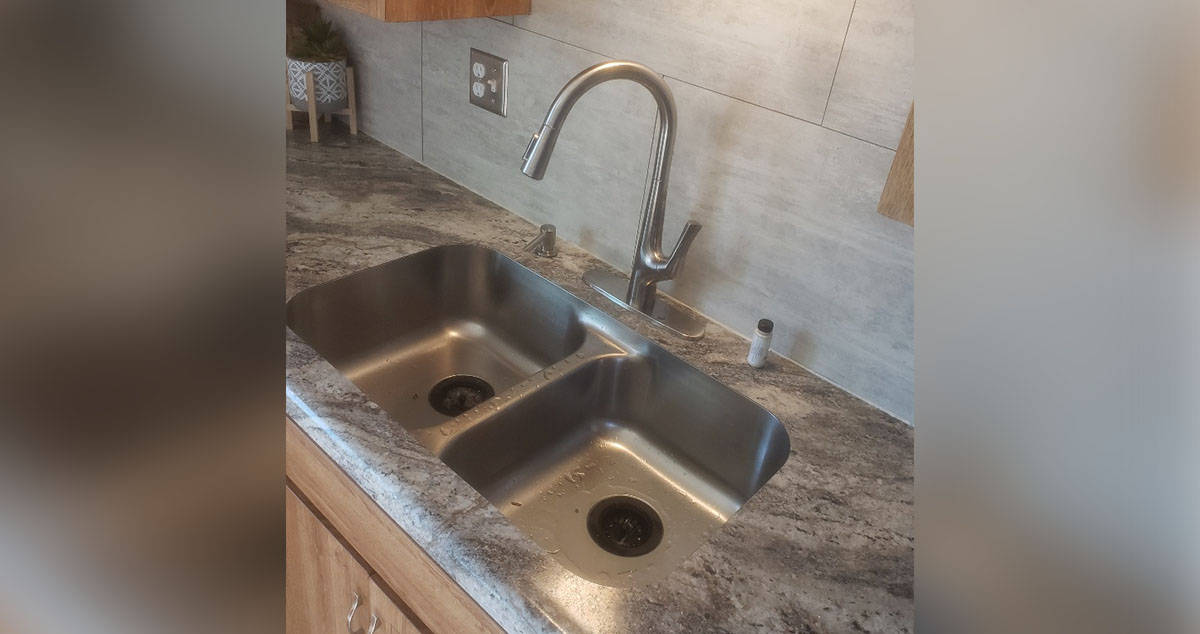New Backsplash & Countertop - Project by Carley at Menards®