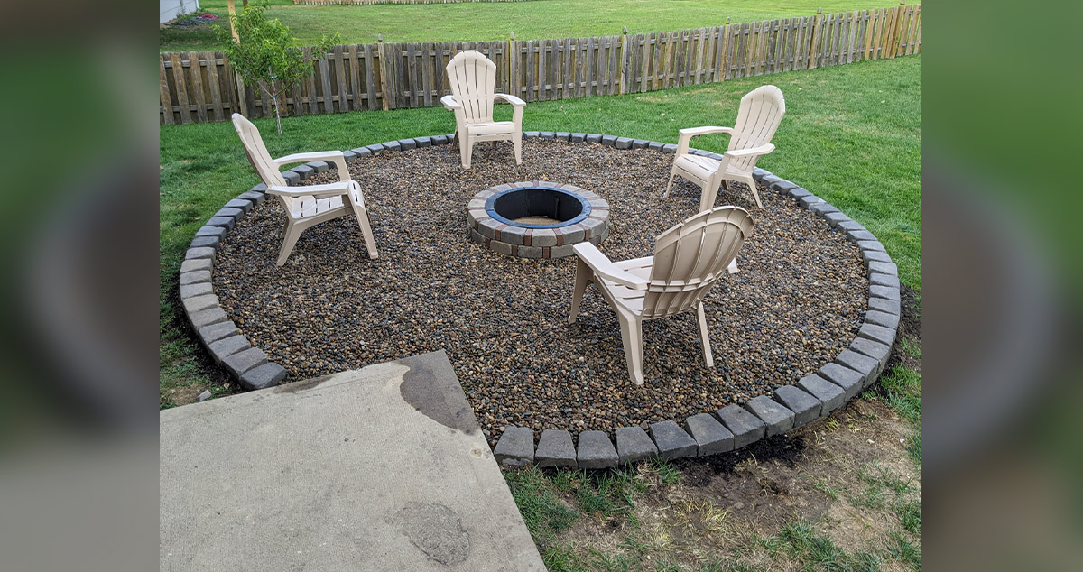 Fire Pit & Pad - Project by Timothy at Menards®