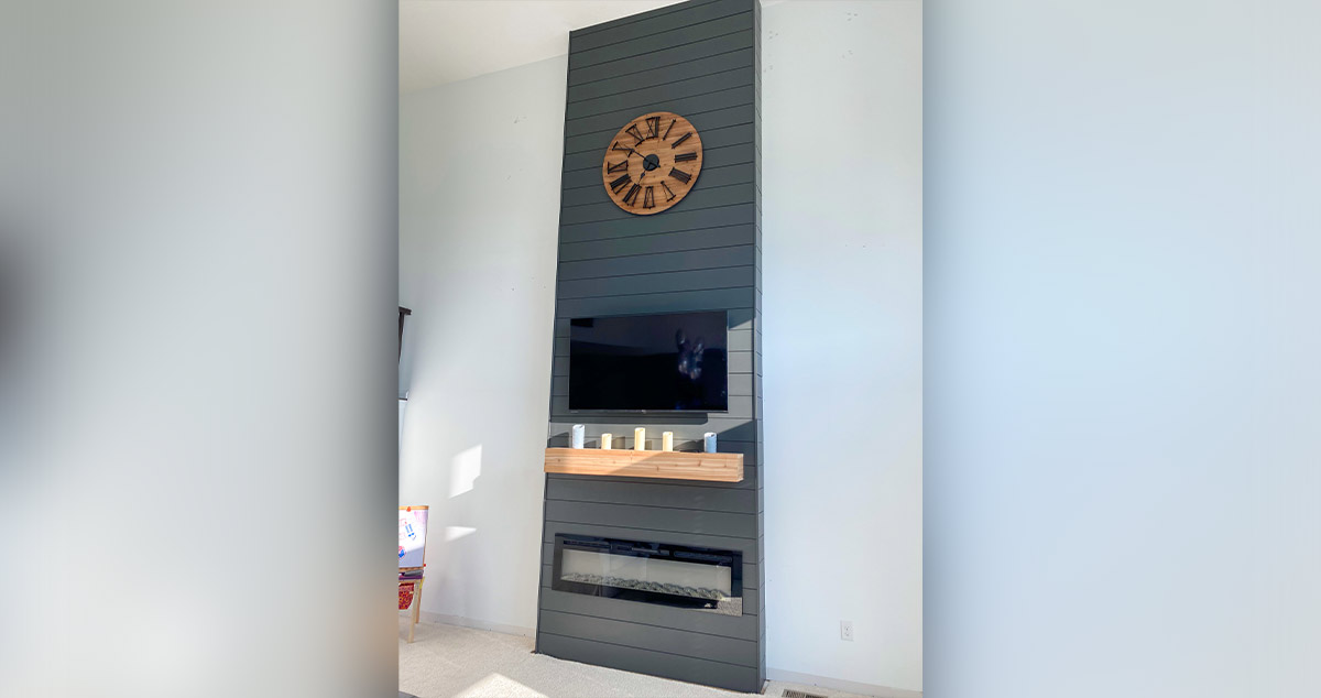 Tall Fireplace - Project by Dane at Menards®