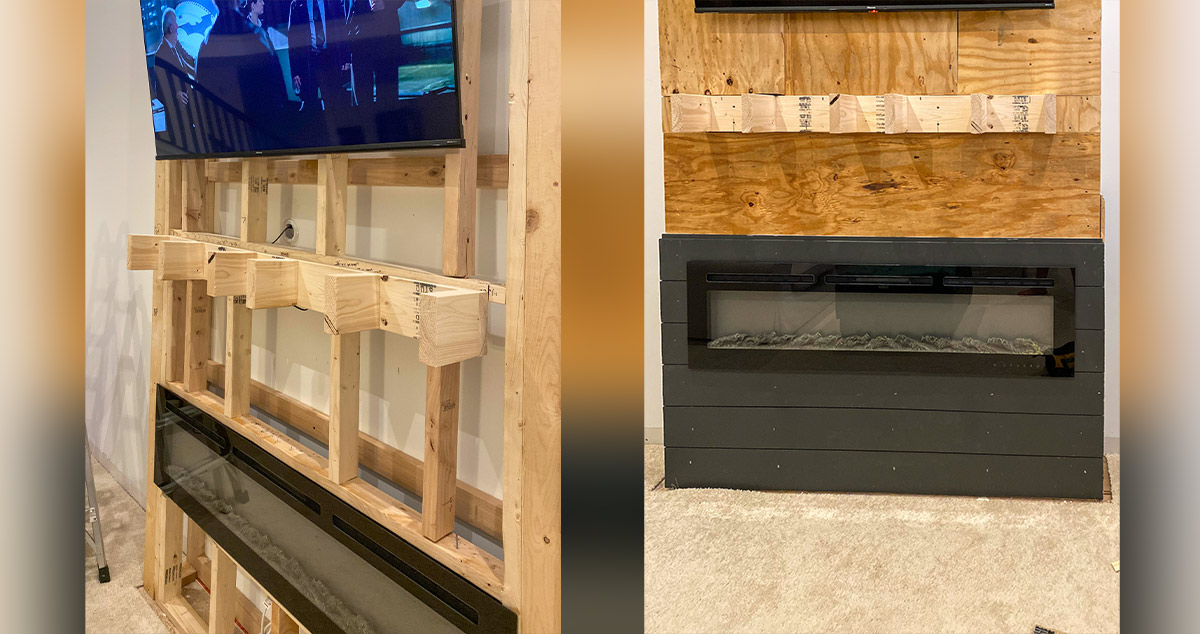 Tall Fireplace - Project by Dane at Menards®