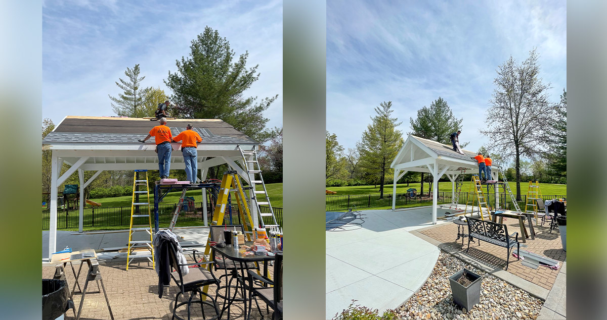 Outdoor Pool Pavilion - Project by Megan at Menards®