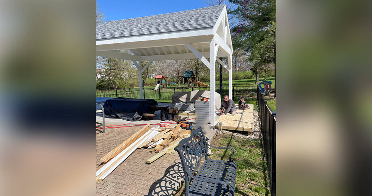 Outdoor Pool Pavilion - Project by Megan at Menards®