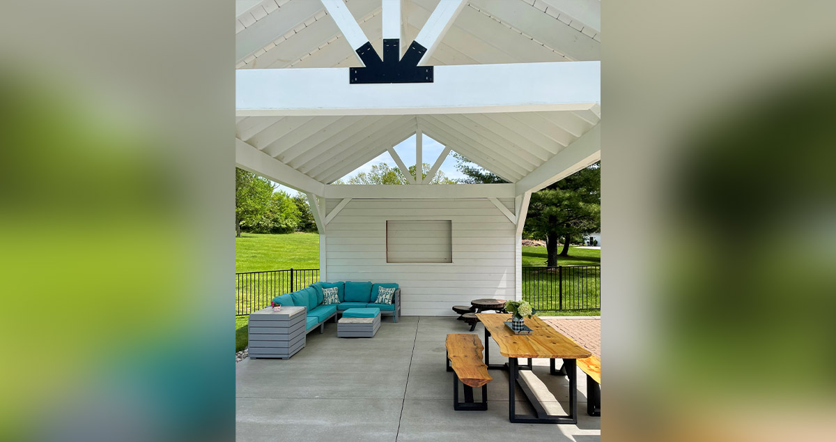 Outdoor Pool Pavilion - Project by Megan at Menards®