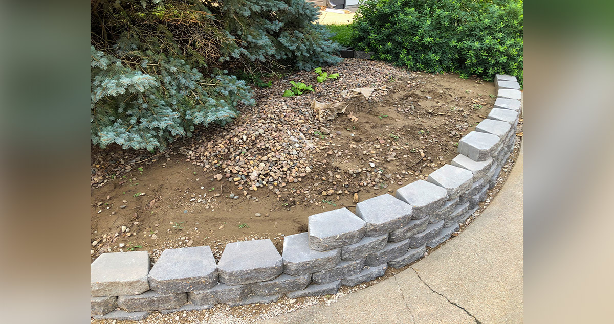 The Driveway Wall - Project by Tony at Menards®