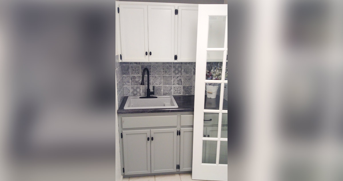 Bright Laundry Room - Project by Connie at Menards®