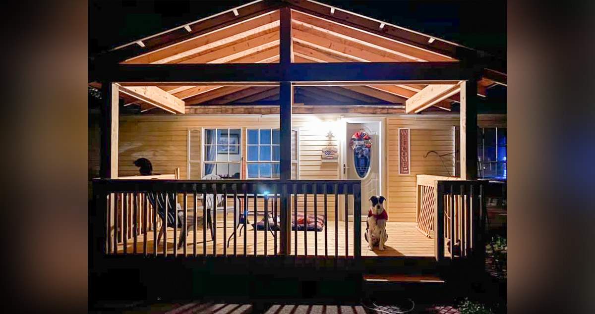 New Covered Front Porch - Project by Sarah at Menards®