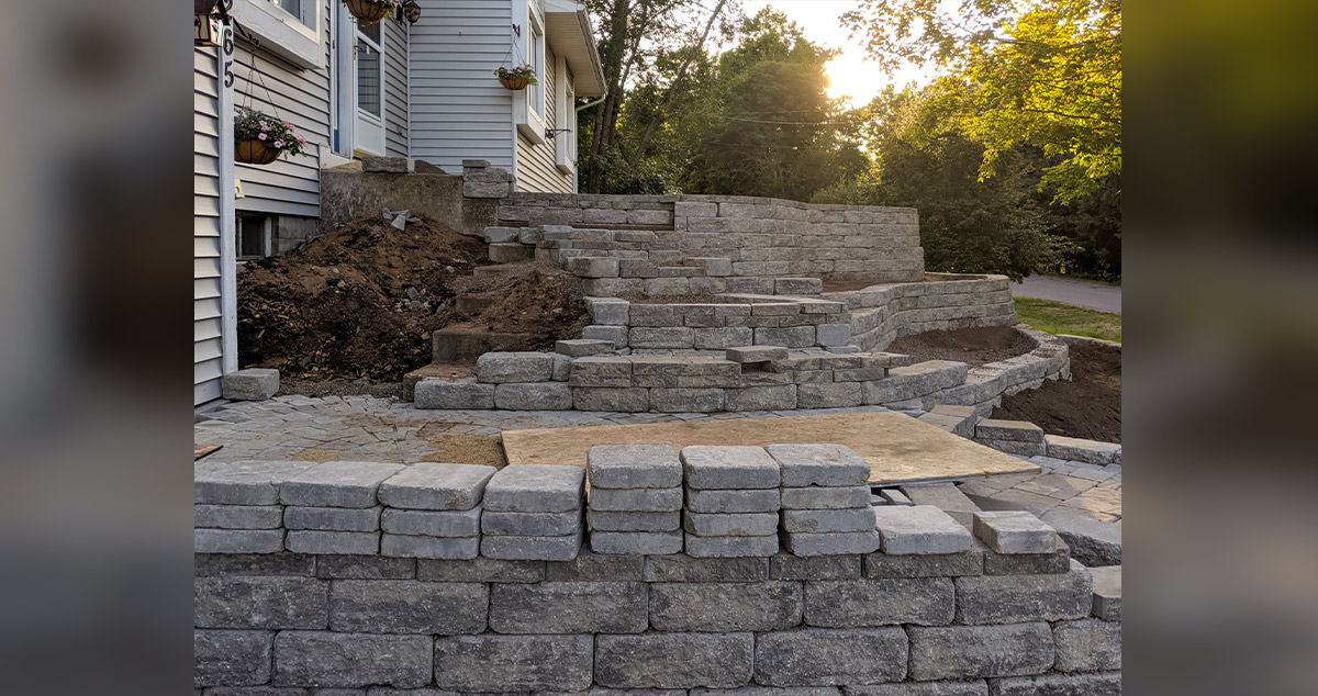 Front Yard Brick & Wall Project - Project by Calvin & Susan at Menards®