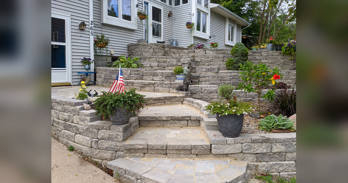 Front Yard Brick & Wall Project - Project by Calvin & Susan at Menards®