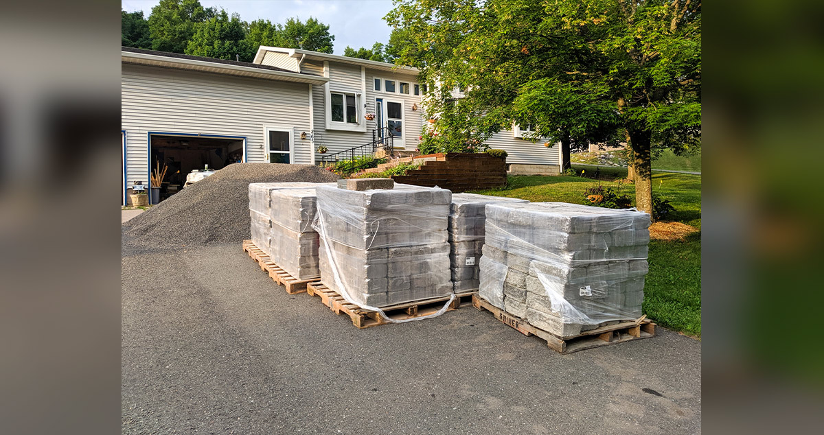 Front Yard Brick & Wall Project - Project by Calvin & Susan at Menards®