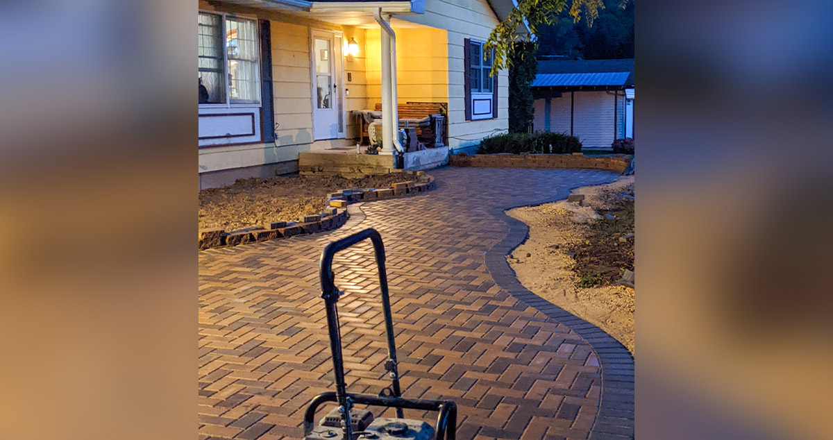 Paver Patio & Front Walkway - Project by Dave at Menards®