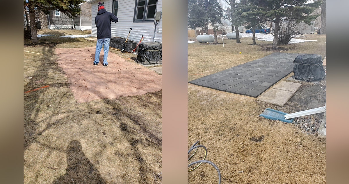 Dark Paver Patio - Project by Shon at Menards®