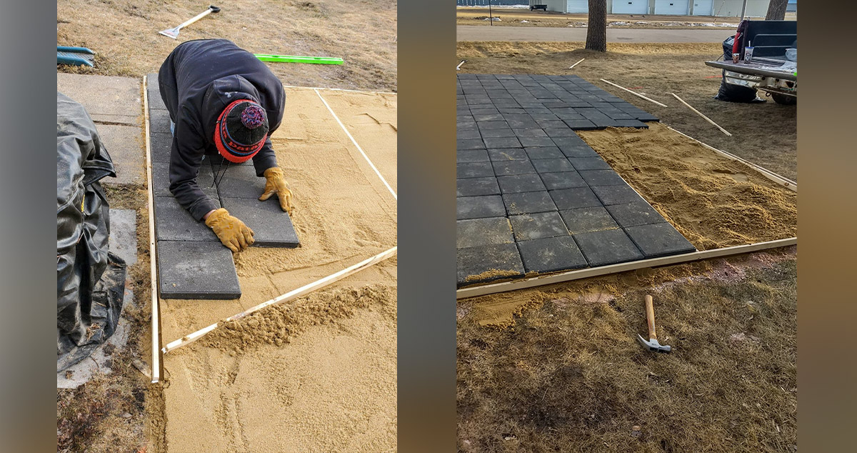 Dark Paver Patio - Project by Shon at Menards®