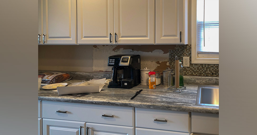 Redoing the Backsplash - Project by Jessica at Menards®