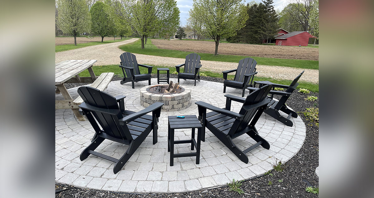 Round Patio & Fire Pit - Project by Heather at Menards®