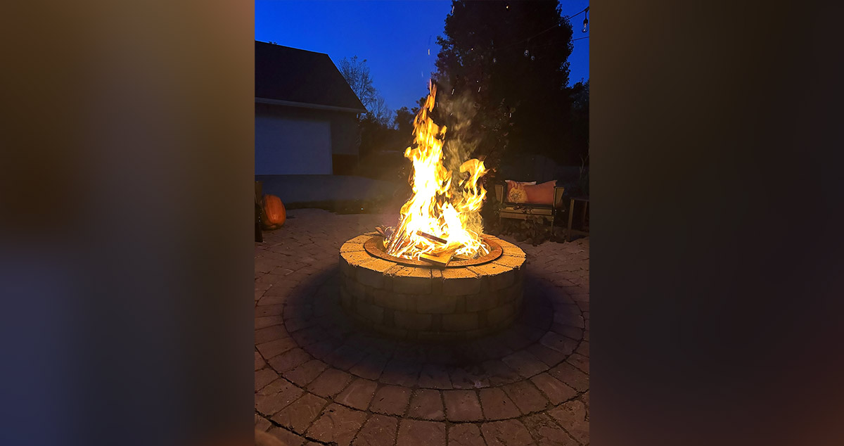 Round Patio & Fire Pit - Project by Heather at Menards®