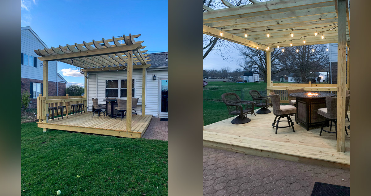 Deck & Pergola with Bar - Project by Brett at Menards®