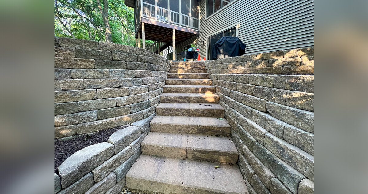 Terrific Terraced Backyard - Project by Buffy at Menards®