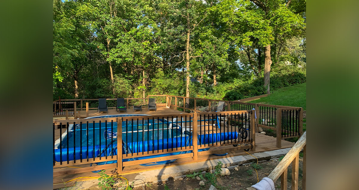 Wrap-Around Pool Deck - Project by Brian at Menards®