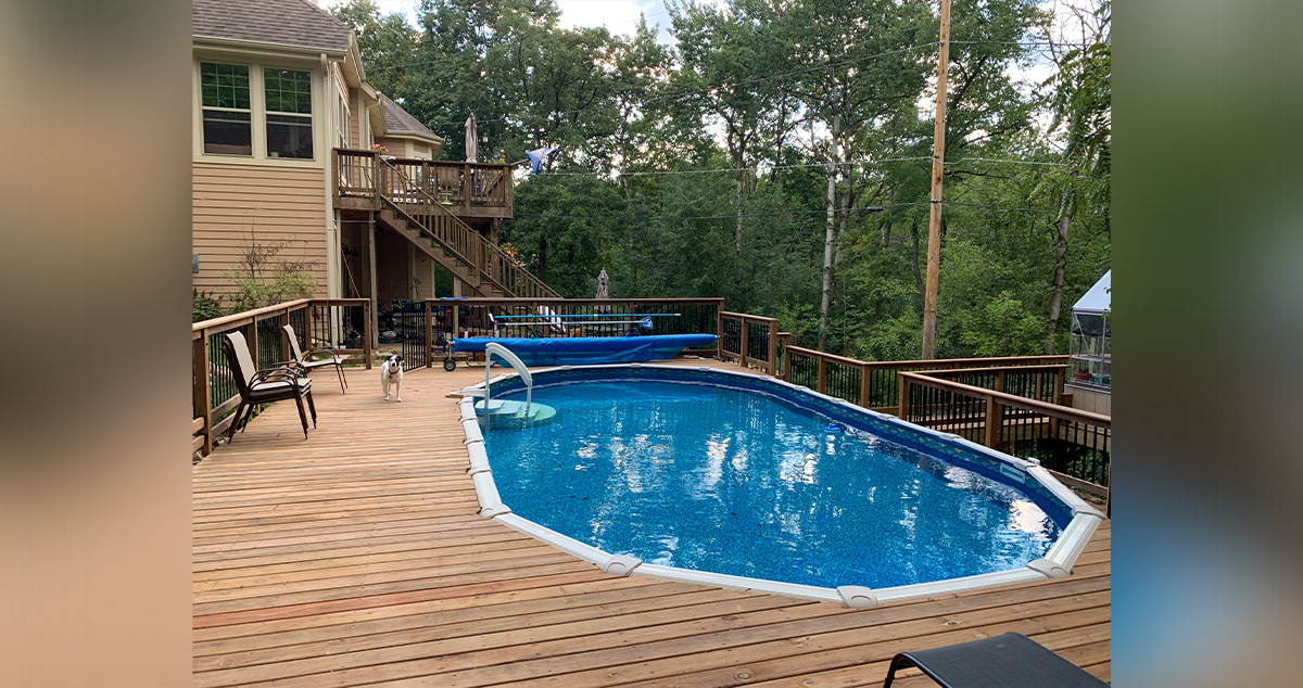Wrap-Around Pool Deck - Project by Brian at Menards®