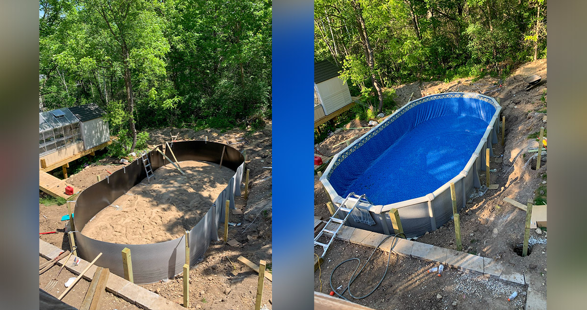Wrap-Around Pool Deck - Project by Brian at Menards®