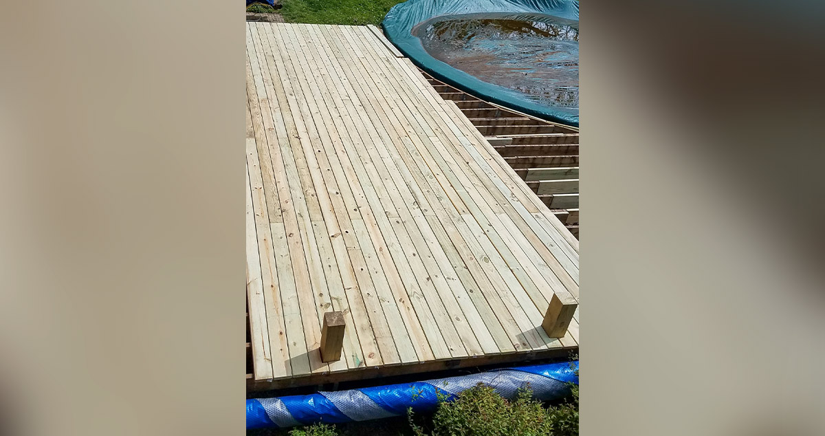 Pool Deck Revamp - Project by Katrina at Menards®
