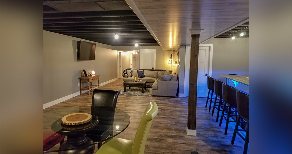 Newly Finished Basement - Project by Dominic at Menards®
