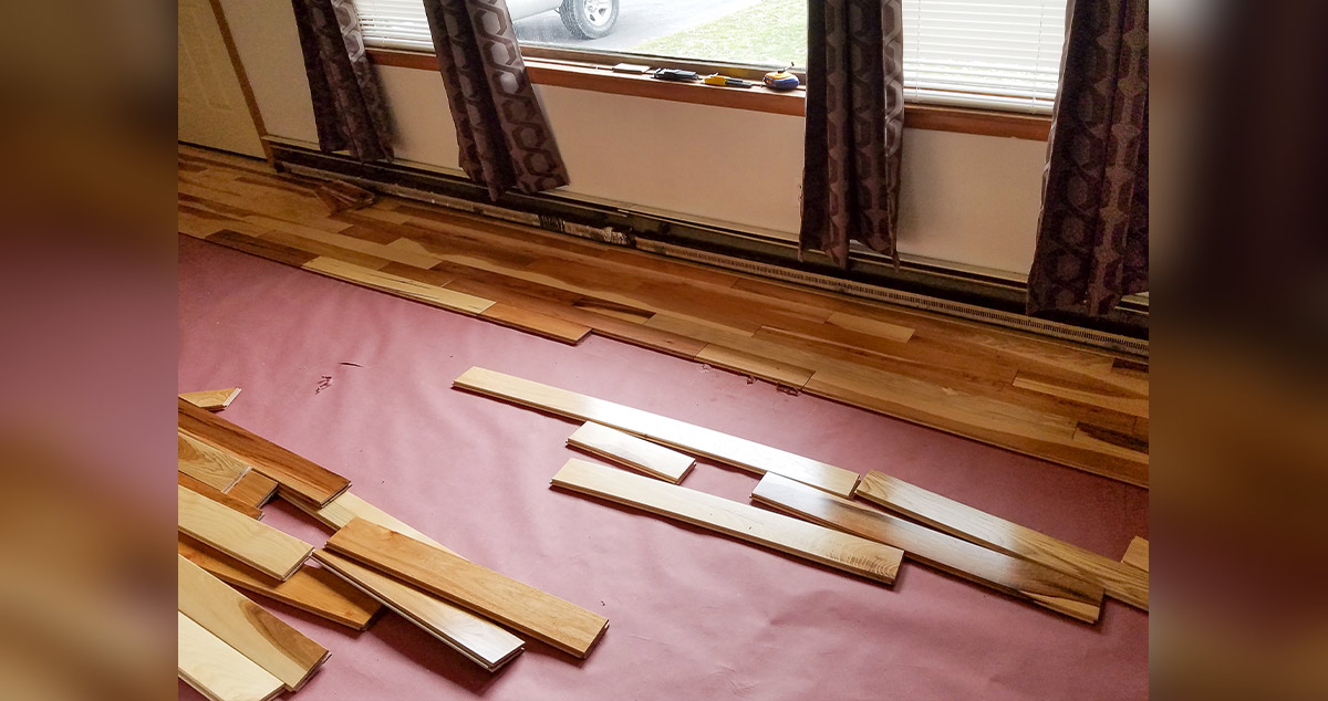 Hardwood Flooring - Project by Jeff at Menards®