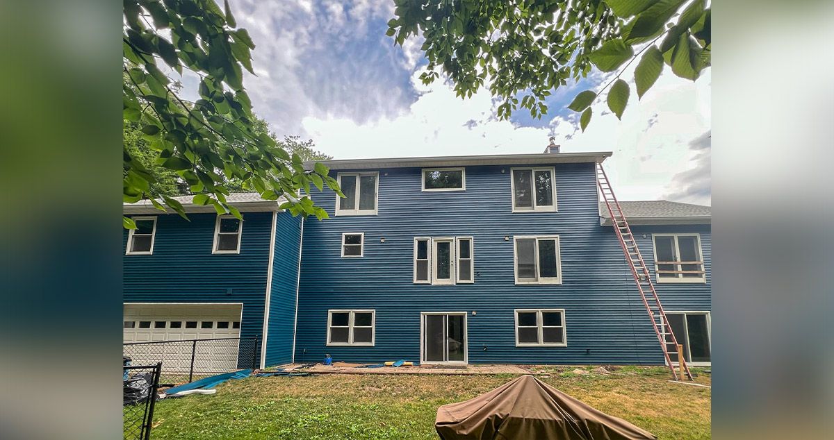 Urban Blue Siding - Project by James at Menards®