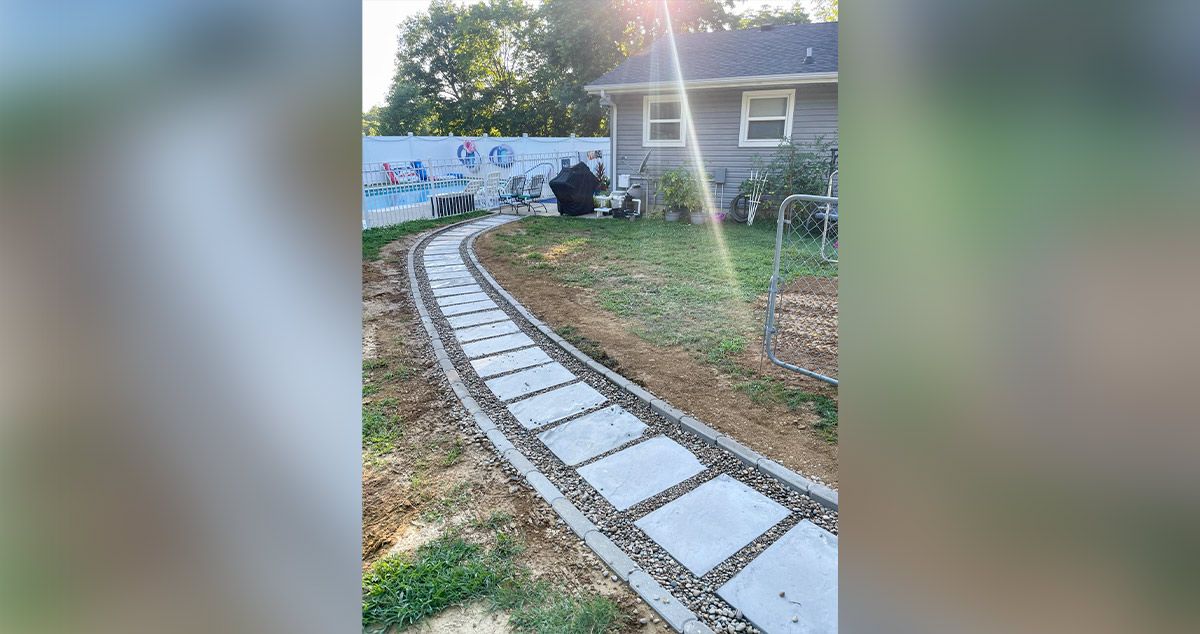 Backyard Sidewalk - Project by Charles at Menards®