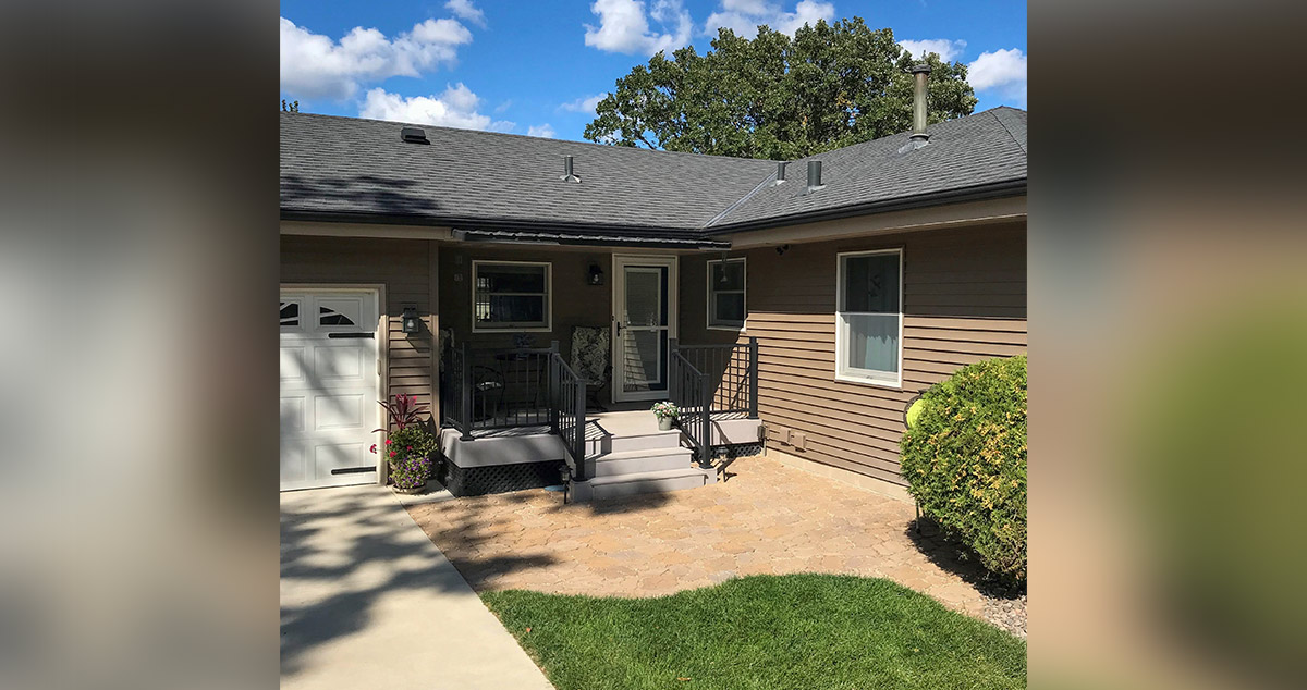 Front Porch with Pavers - Project by Wane at Menards®