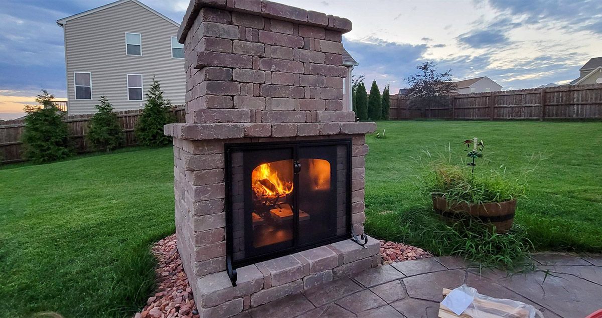 DIY Outdoor Brick Fireplace - Project by Jeffrey at Menards®