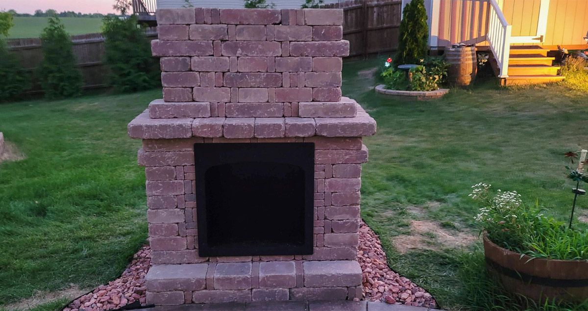 DIY Outdoor Brick Fireplace - Project by Jeffrey at Menards®