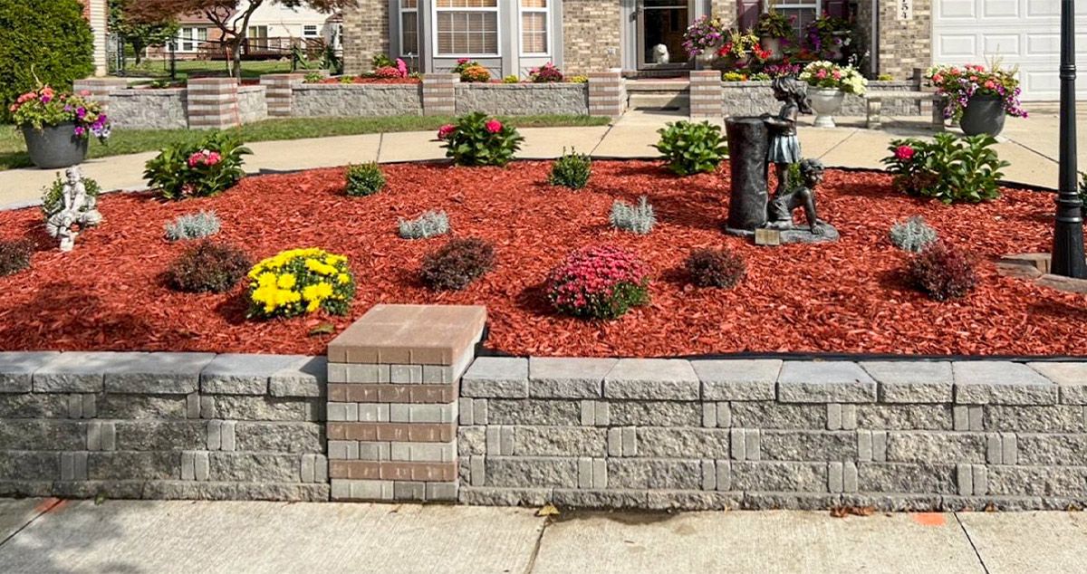 Menards Crestone Retaining Wall 8 X 17 Sienna Clifton Beveled