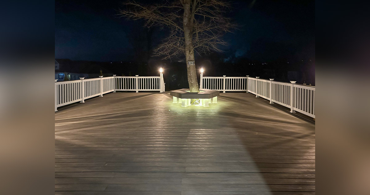 White Composite Deck - Project by Steve at Menards®