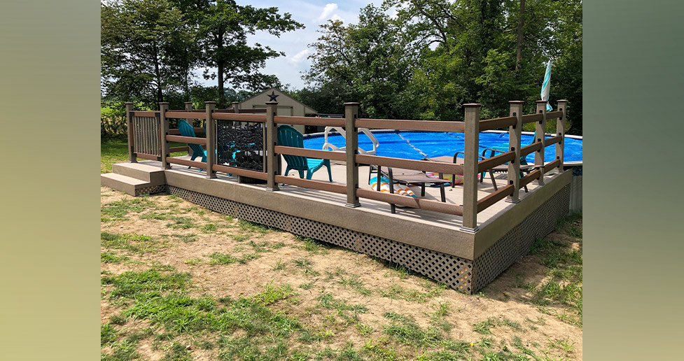 Composite Pool Deck - Project by Bruce at Menards®